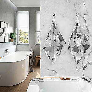 Kigai 2 Piece Blacknose Sheep Hand Towels for Bath Decorative, Pure Cotton Guest Towels Fingertip Towels for Bathroom Spa Gym,16 x 28 inch