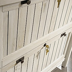 Sauder Costa Lateral File, Chalked Chestnut finish