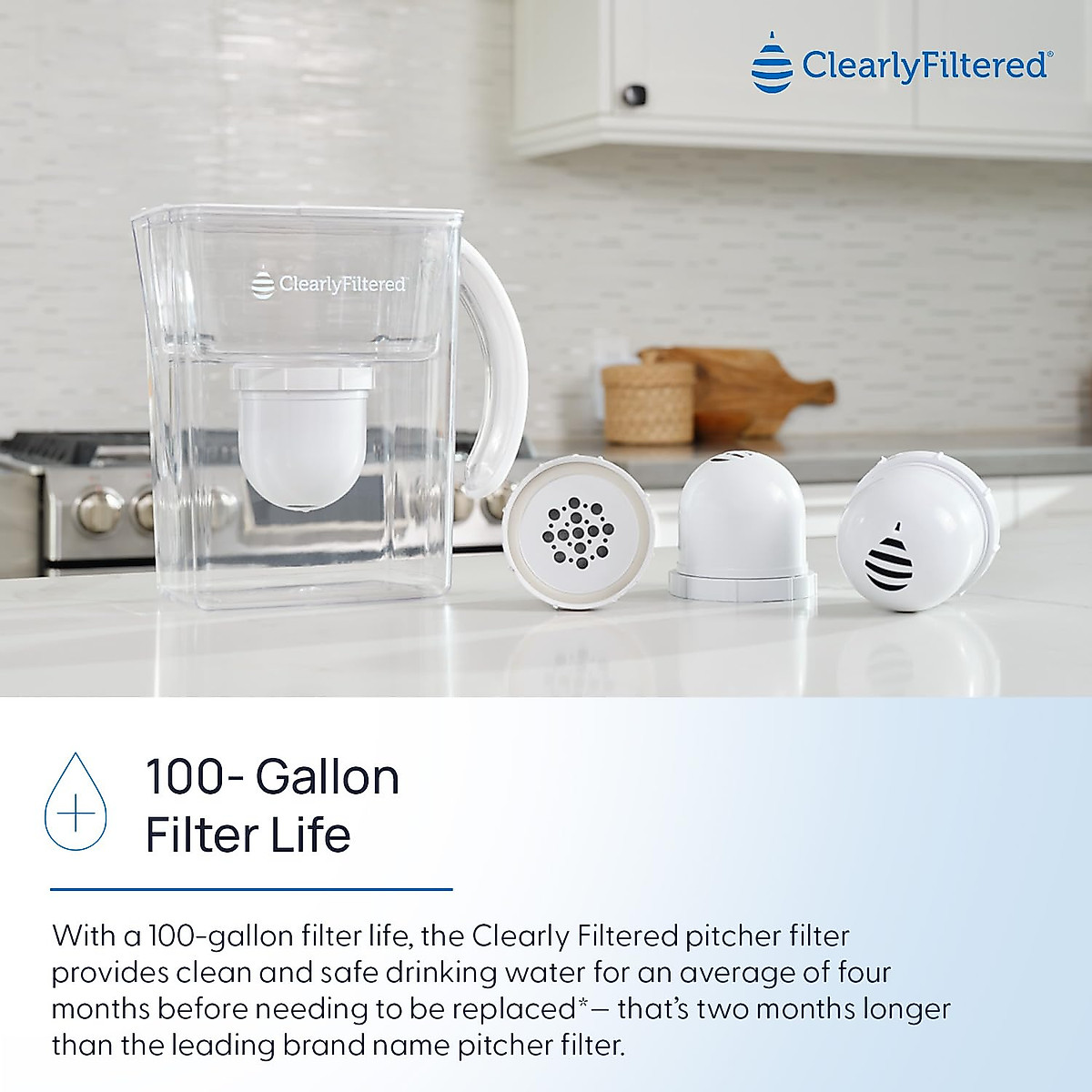 Clearly Filtered Water Pitcher Replacement Filter (Single)