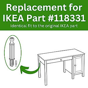 Spare Hardware Parts Cam Lock Fastener Screw (Replacement for IKEA Part #118331) (Pack of 8)
