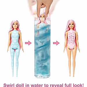 Barbie Color Reveal Doll, Pet & Accessories, Sunshine & Sprinkles Series, 25 Surprises, 1 Barbie Doll (Styles May Vary)