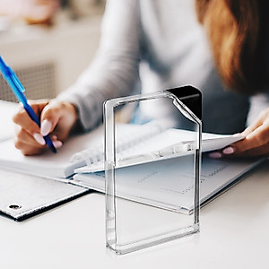 HEALLILY Flat Water Bottle Transparent Flat A5 Water Bottle Travel Outdoor Supplies