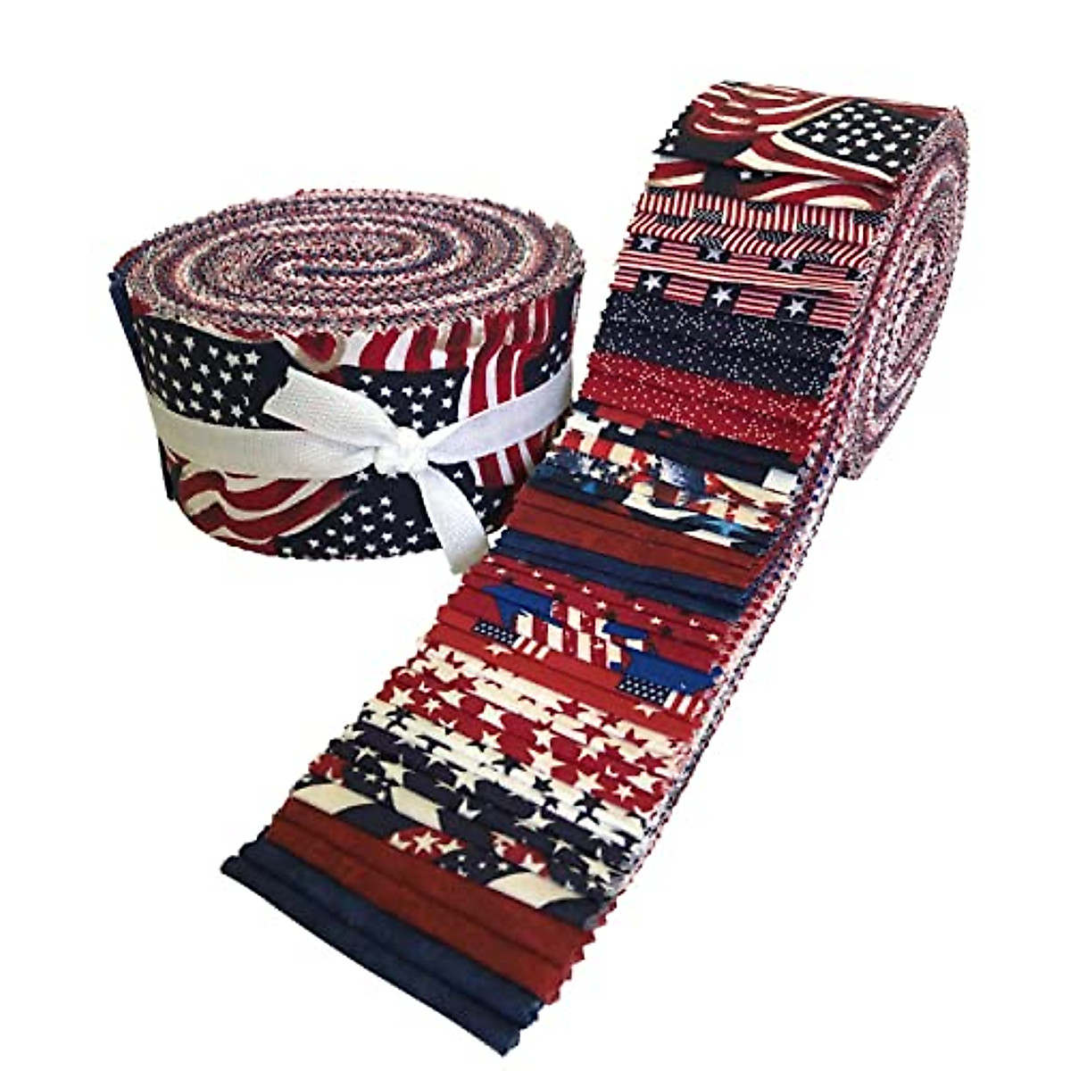 Made in USA Collection 40 Precut 2.5-inch Quilting Fabric Strips