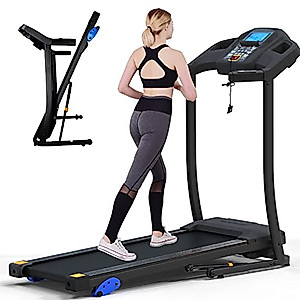 Treadmill,Treadmills for Home, 2.5HP Portable Foldable Treadmill with 15 Pre Set Programs and LED Display Panel