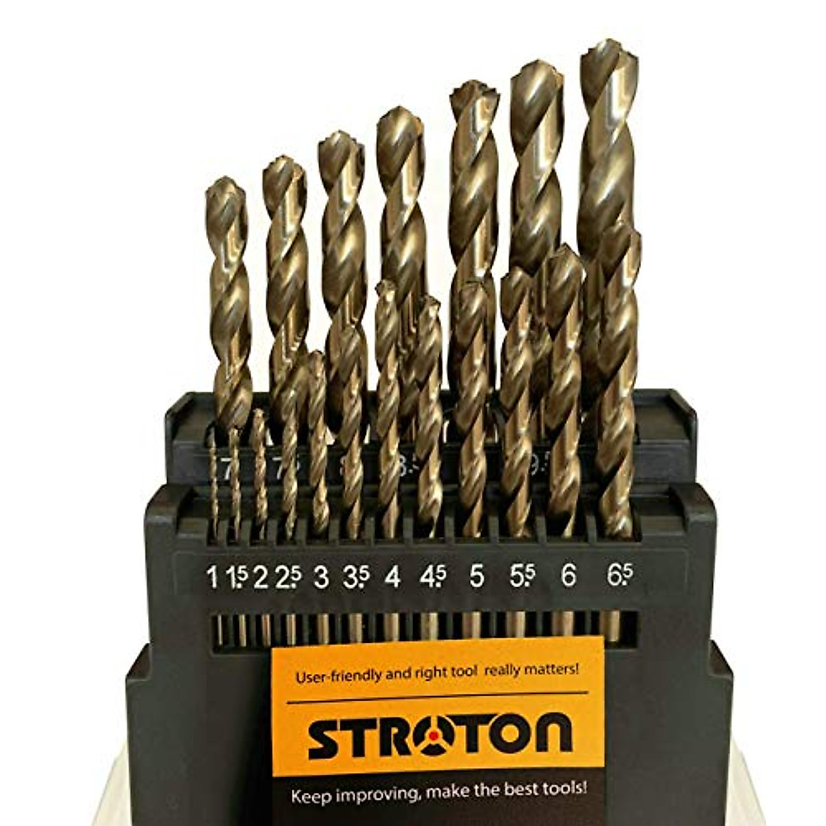 Metric M42 8% Cobalt Twist Drill Bits Set for Stainless Steel and Hard Metal (1mm-10mm/19pcs)