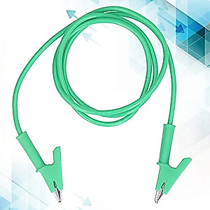 Clips Testing Cable, Dual Ended Crocodile Clip Test for Battery(green)
