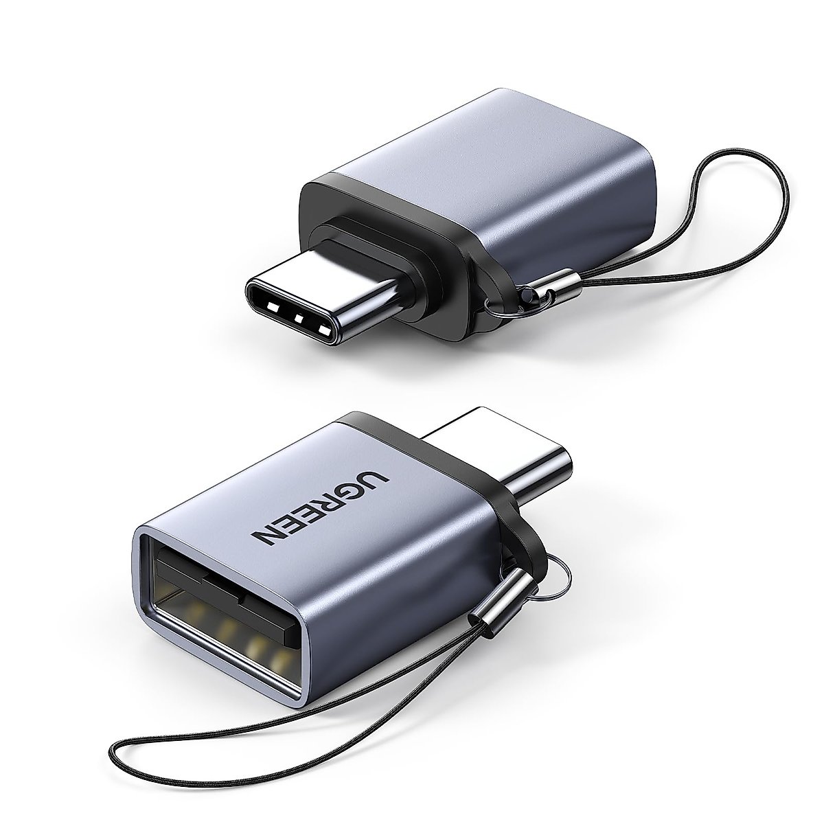 UGREEN USB C to USB Adapter (2 Pack), USB C Adapter USB C Male to USB 3.0 Female Adapter Compatible with MacBook Pro, MacBook Air,iPhone 15,iPad Pro and More Type C or Thunderbolt 3 Devices