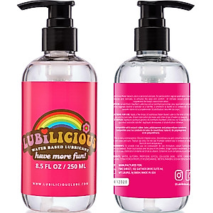 Lubilicious Water Based Lube – 8.5 oz Pump Top – Top Choice for Smooth, Reliable Lubricants – Premium Water Based Lubricant & Personal Lubricants for Privacy – Long-Lasting Non-Sticky Formula