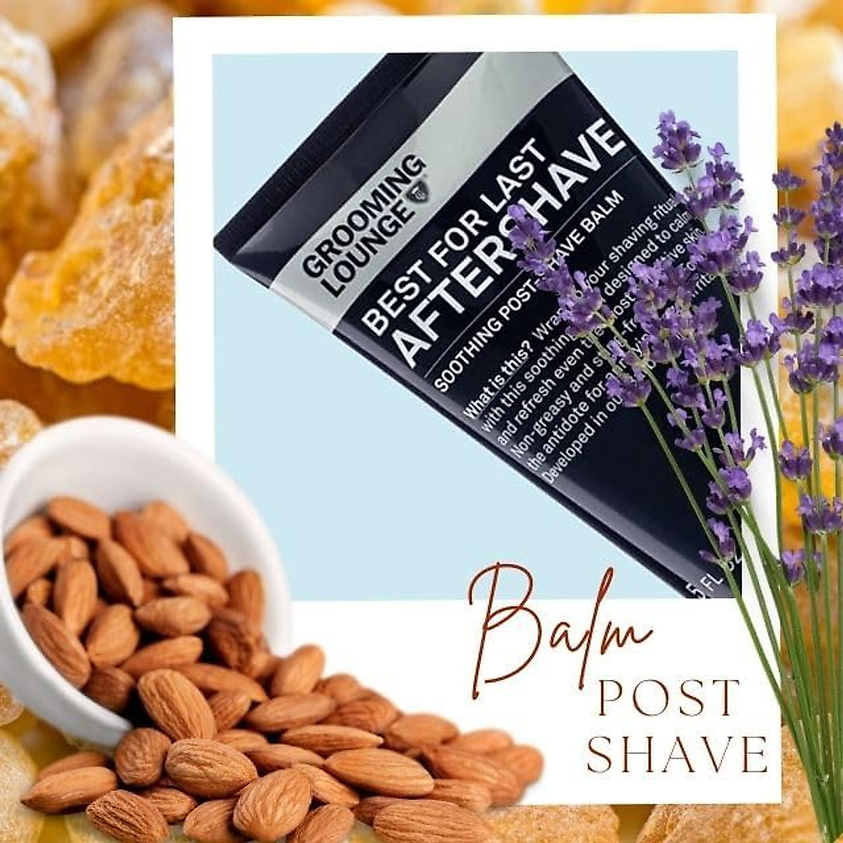 Grooming Lounge Best for Last Aftershave - Soothing After Shave Balm - Instantly Calms Irritated Skin - Refreshing Facial Moisturizer - Ideal for Sensitive Skin - Non-Greasy - Fragrance Free - 5 oz