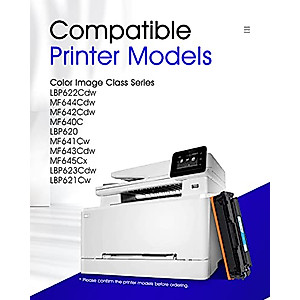 GPC Image Compatible Toner Cartridge Replacement for Canon 054H Cartridge 054H CRG 054 Compatible with ImageClass LBP622Cdw MF644Cdw MF642Cdw MF640C LBP620 Toner Printer Tray (Cyan, Magenta, Yellow)