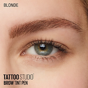 Maybelline New York TattooStudio Brow Tint Pen Makeup, 1 Count (Pack of 2)