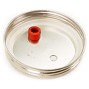 Mushroom Jar Lid for Grain Spawn Stainless Steel Metal Wide Mouth (6 Pack)