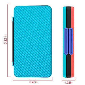 THELIFELICIOUS Switch Game Card Case for Nintendo Switch/Switch OLED/Switch Lite, Gradient Color Lining Games Card Holder with 48 Game Card Slots & 24 Micro SD Card Slots.