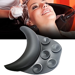 Taotiieout Shampoo Bowl Neck Rest Pillow,Salon Neck Rest Cushion, Neck Cushion Shampoo Bowl Neck Pillow Gripper Hair Washing Sink Tool (Black)
