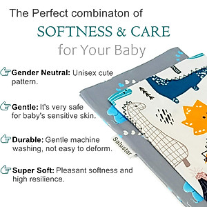 Car seat Covers for Baby Boys and Girls,2-Piece Set of Nursing Covers by Salustar