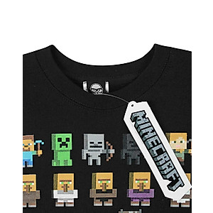 Minecraft Boys Jumper Kids Sprites Creeper Pig Black Sweatshirt Sweater 9-10 Years