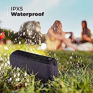 Voonex Sound ArcWave Portable Bluetooth Speaker, High Powered Loud Speaker, Bass Boost, IPX5 Waterproof, Dual Speaker Pairing, Wireless Speakers for Home, Outdoors, Travel, USB-C Fast Charge