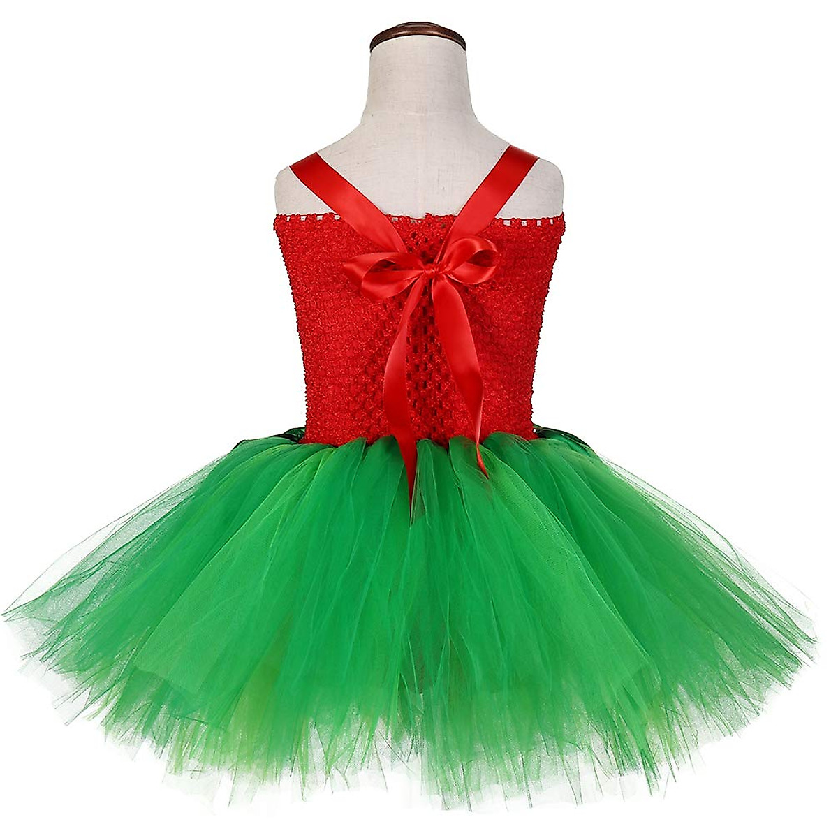 Tutu Dreams Toddler Halloween Costume Hawaiian Dress Girls Hula Luau Dancer 100th Day of Schhol Holiday Pageant Birthday Party (Red, 3-4T)