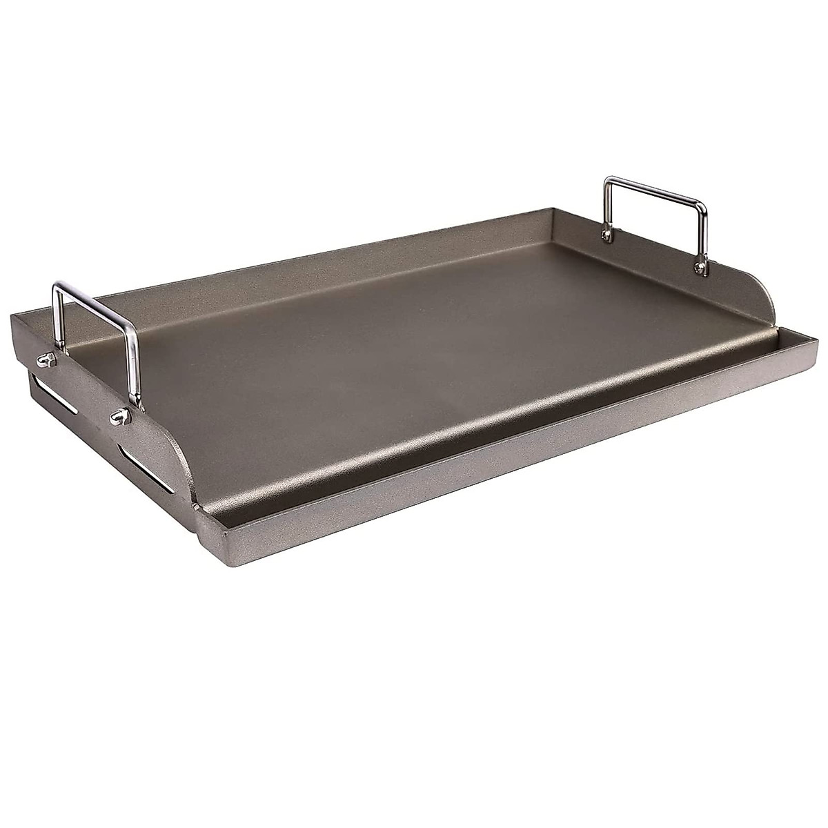 Griddle for Gas Grill, Metal Flat Top Griddle Insert for Outdoor Gas Grill, 25" x16" Cooking Skillet Plate Pan Teppanyaki for Charcoal/Electric Grills Fits Camping Outdoor Tailgating Parties Grilling