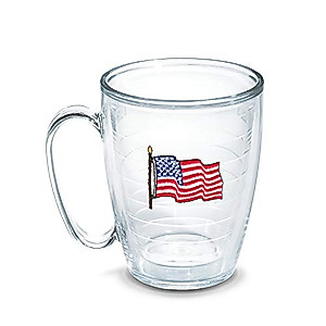 Tervis Flag American 16 oz Mug - Tritan, Boxed, Clear -