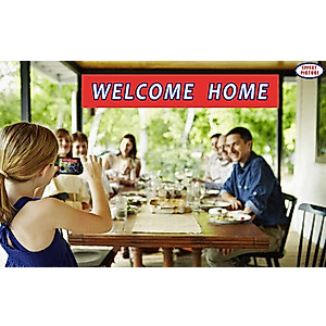 Large Welcome Home Banner | Back Home Welcome Sign | Extra Large Homecoming Party Decorations