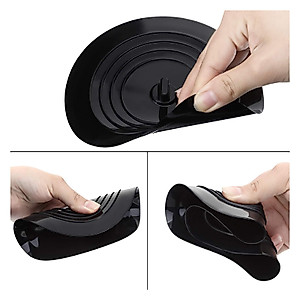 Tainrunse Odor-Blocking Sink Plug Tub Stopper 2 Pack Silicone Sink Stoppers Easy Installation Odor-Blocking Seal for Kitchen Sink Bathtub Drain Black