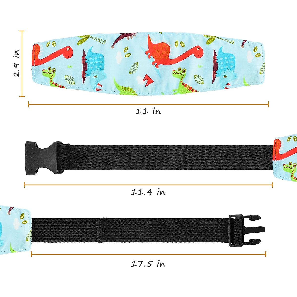 Baby Carseat Head Support,Car seat Straps Pillow Support Ban,Stroller Neck Relief Strap Headrest,Slumber Sling Sleep Positioner for Toddler Infants Child Children Kids