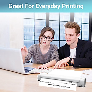 Odaro Thermal Printer Paper 8.5 x 11 US Letter Size Paper, Multipurpose Office White Paper - 100 sheets, Compatible with M08F, M832, MT800, MT800Q And Other Letter Portable Printers