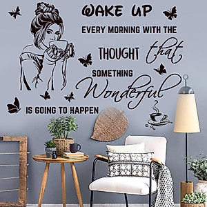 Inspirational Wall Decals Quotes Motivational Inspirational Wall Stickers Letter Wall Decals Vinyl Sayings Beauty Eye Wall Stickers for Women Bedroom Girls Bathroom Beauty Salon Wall Decoration.