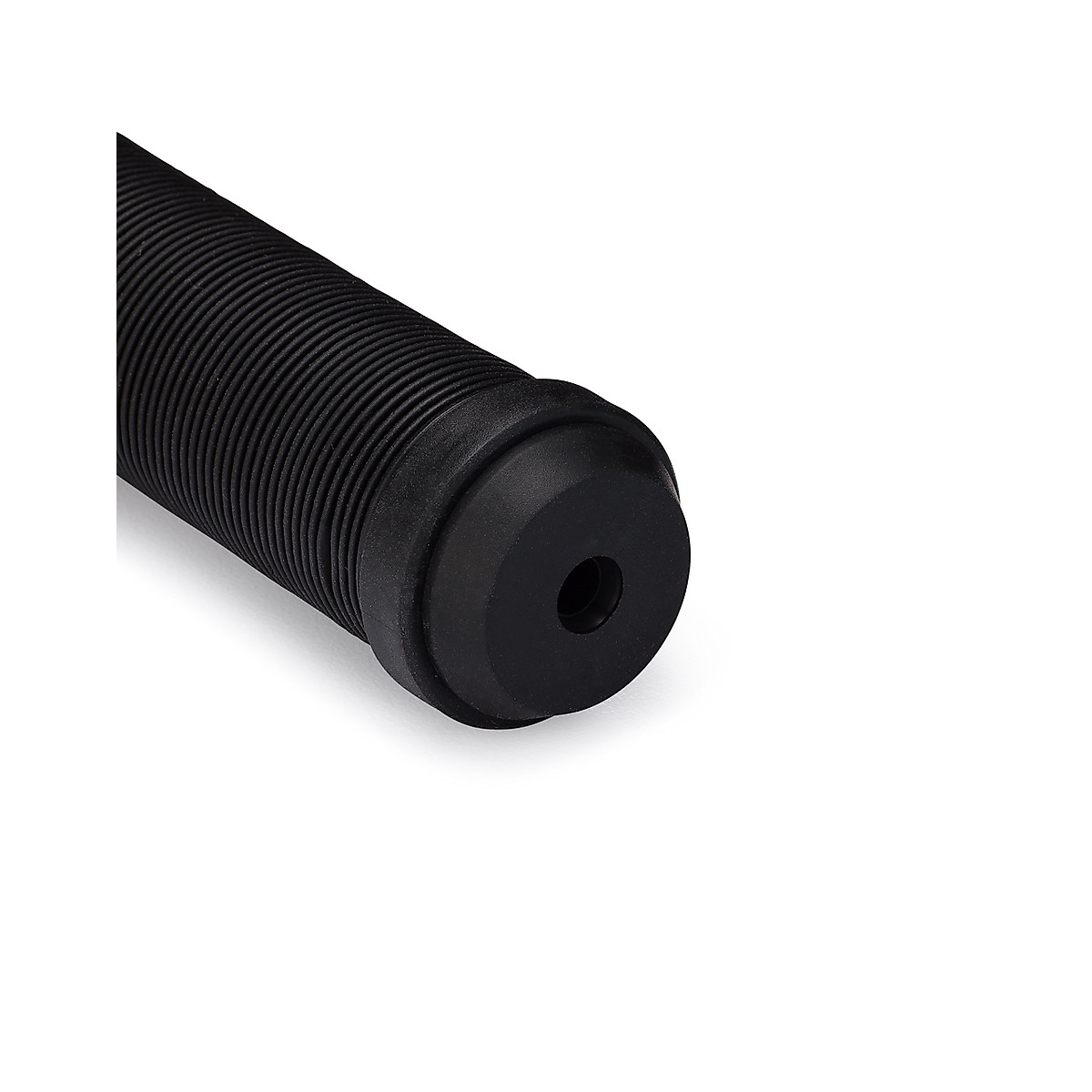 25NINE Ronin Grip Without Flange - Flangeless BMX Bike and Scooter Handlebar Grips with End Plugs - Black