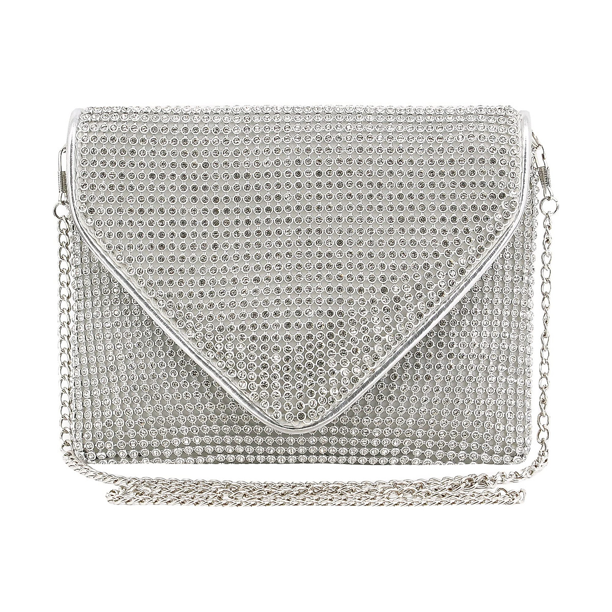 Naimo Bling Crystal Rhinestone Crossbody Bag Diamond Evening Clutch Envelope Handbag Cell Phone Purse for Party Prom