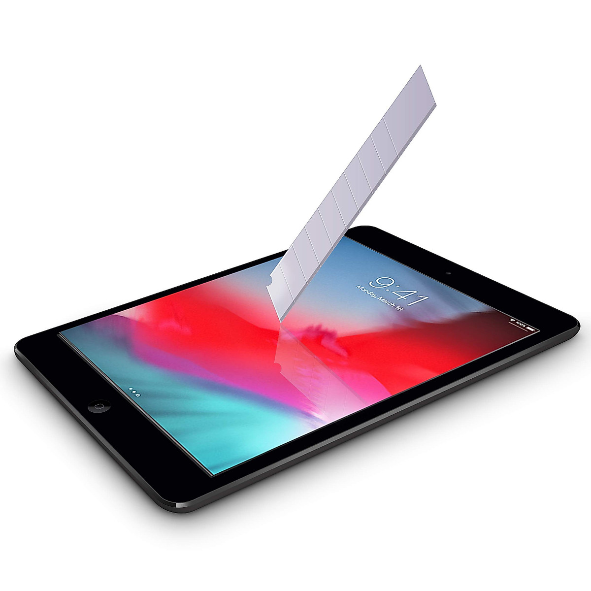 Ailun Screen Protector for iPad Mini 4, iPad Mini 5 2019 2Pack Tempered Glass 2.5D Edge Ultra Clear Transparency Anti Scratches Case Friendly