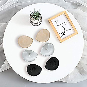 TopBine Bra Pads Inserts Women's Sports Cups Bra Replacement Insert for Bikini Swimsuit (-7 C/D 3 Color, C/D)