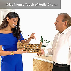 Gui's Chicken Coop Egg Holder - Countertop Stackable Egg Rack For Fresh Eggs - Rustic Kitchen Decor (Double Rack)