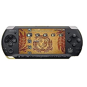 Sony PSP Slim and Lite 3000 Series Handheld Gaming Console with 2 Batteries and Memory Card (Renewed) (Monster Hunter)