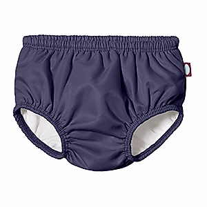 Made in USA Baby Girls and Boys Swim Diaper Cover Reusable Leakproof for Swimming Pool Lessons Beach, Navy, 4T