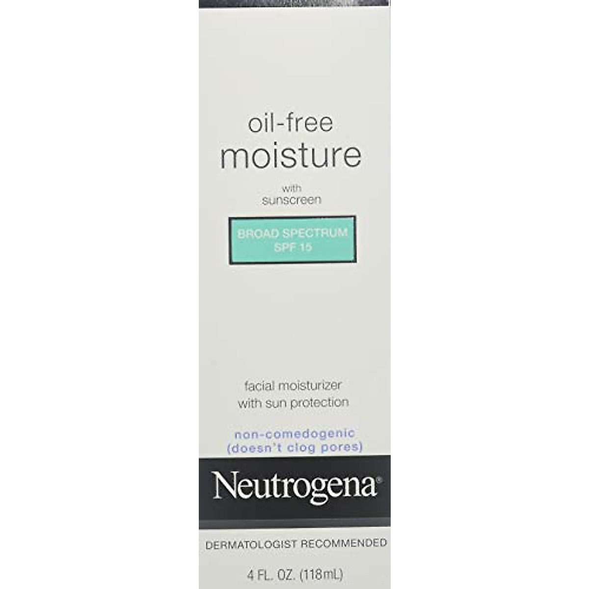 Neutrogena Oil Free Daily Long Lasting Facial Moisturizer & Neck Cream - Non Greasy, Oil Free Moisturizer Won't Clog Pores - SPF 15 Sunscreen & Glycerin, 4 fl. oz (Pack of 3)