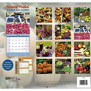 Farmer's Market 2024 Full Size Wall Calendar for Planning, Scheduling, and Organizing