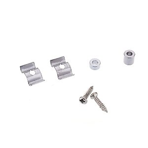 Musiclily Metal Vintage String Guides String Trees for Strat Squier Style Electric Guitar, Chrome (10 Pieces)