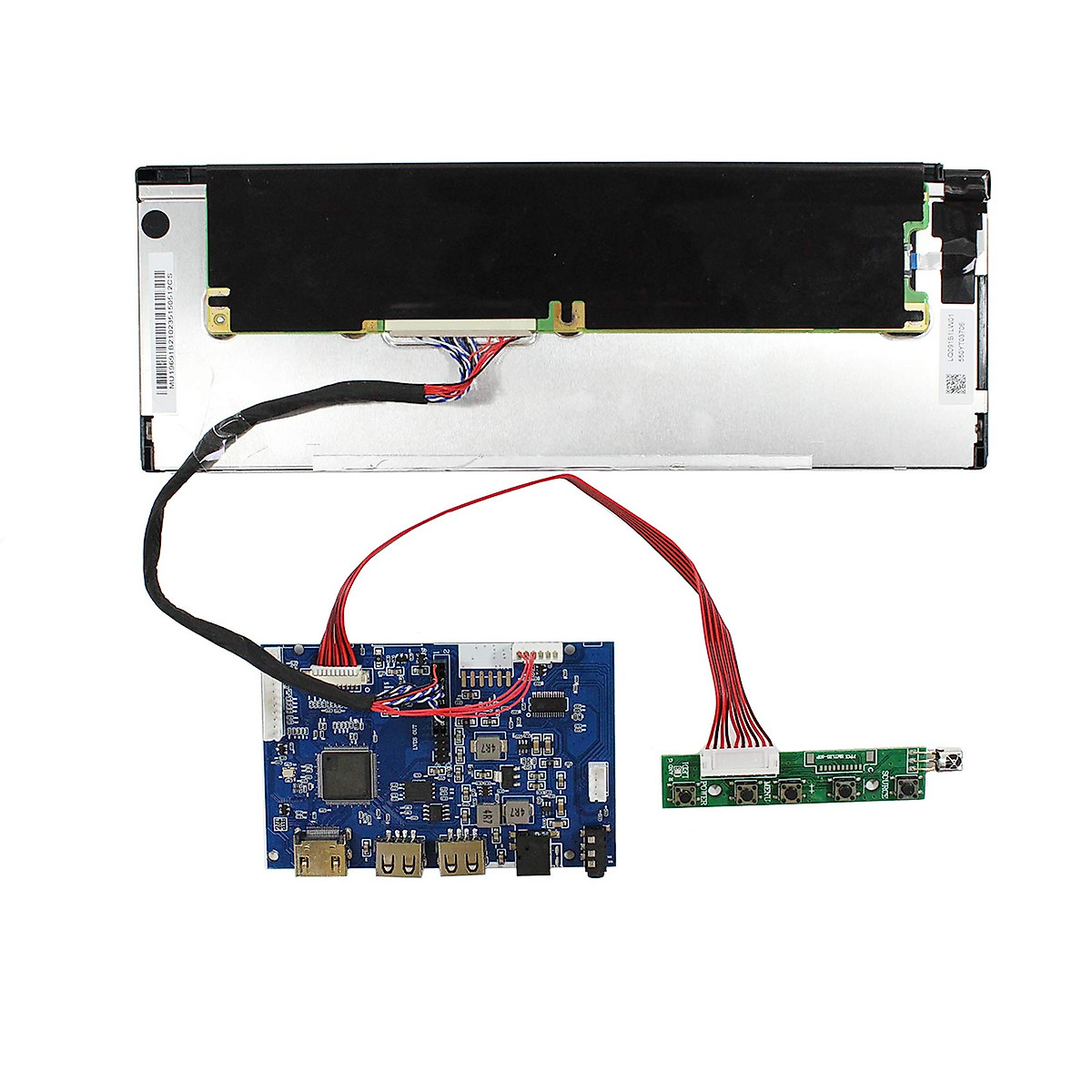 VSDISPLAY 9.1" 9.1 Inch 822X260 LCD Screen LQ091B1LW01 with HD-MI USB LCD Controller Board VS-TY2660H-V818
