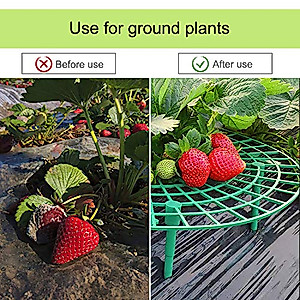 ANGTUO 10 Pack Strawberry Supports for Garden Strawberry Plant Support Strawberry Stand Holder Strawberry Racks Growing Frame