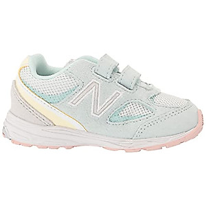 New Balance Kid's 888 V2 Hook and Loop Sneaker, Light Surf/Summer Fog/White, 7 Little Kid