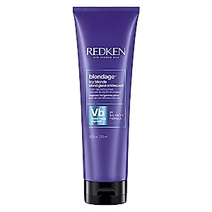 Redken Blondage Icy Color Depositing Mask | Instant Customized Temporary Color | Color Tint Hair Treatment| For Blonde Hair | 8.5 Fl Oz