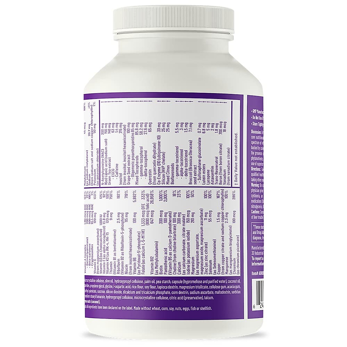 AOR, Ortho Core, Nutritional Support for Foundational Health and Energy, Multivitamin and Mineral Supplement, Vegan, 30 servings (180 capsules)