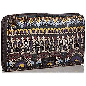 Sakroots Women's, Multi One World, 7.9in L x 1in W x 4.3in H Wristlet Drop: 6.5in, Crossbody Drop: up to 23 inches