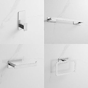 Bathroom Accessories Set Matte Black Wall Shelf Toilet Roll Paper Holder Robe Hook Hanger Towel Rail Bar Rack Ring Bath Hardware Bath Hardware Sets