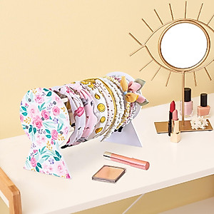 Basumee Headband Holder and Organizer for Hair Accessories - Display and Storage for Girls' Hair Hoops, Headbands, Home Decor