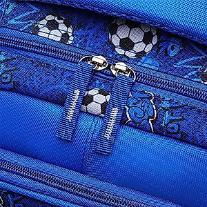 MYGOO Kids Backpack for Boys | School Backpack for Teen | Vineyard Collection | 17" tall | Soccer Green