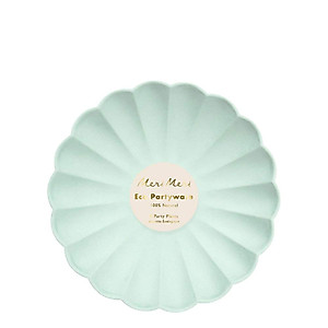 Meri Meri Compostable Party Plates, Pack of 8 Eco Friendly Plates for Parties and Occasions, Single Use, Compostable/Disposable