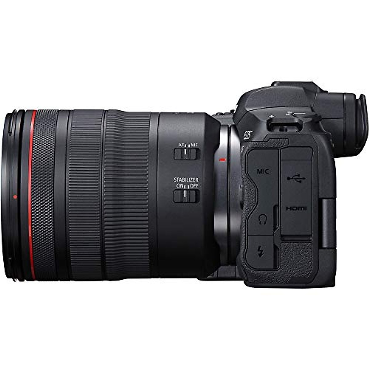 Canon EOS R5 Mirrorless Digital Camera with 24-105mm f/4L Lens (4147C013), 64GB Memory Card, Case, Corel Photo Software, 2 x LPE6 Battery, External Charger, Card Reader, LED Light + More (Renewed)